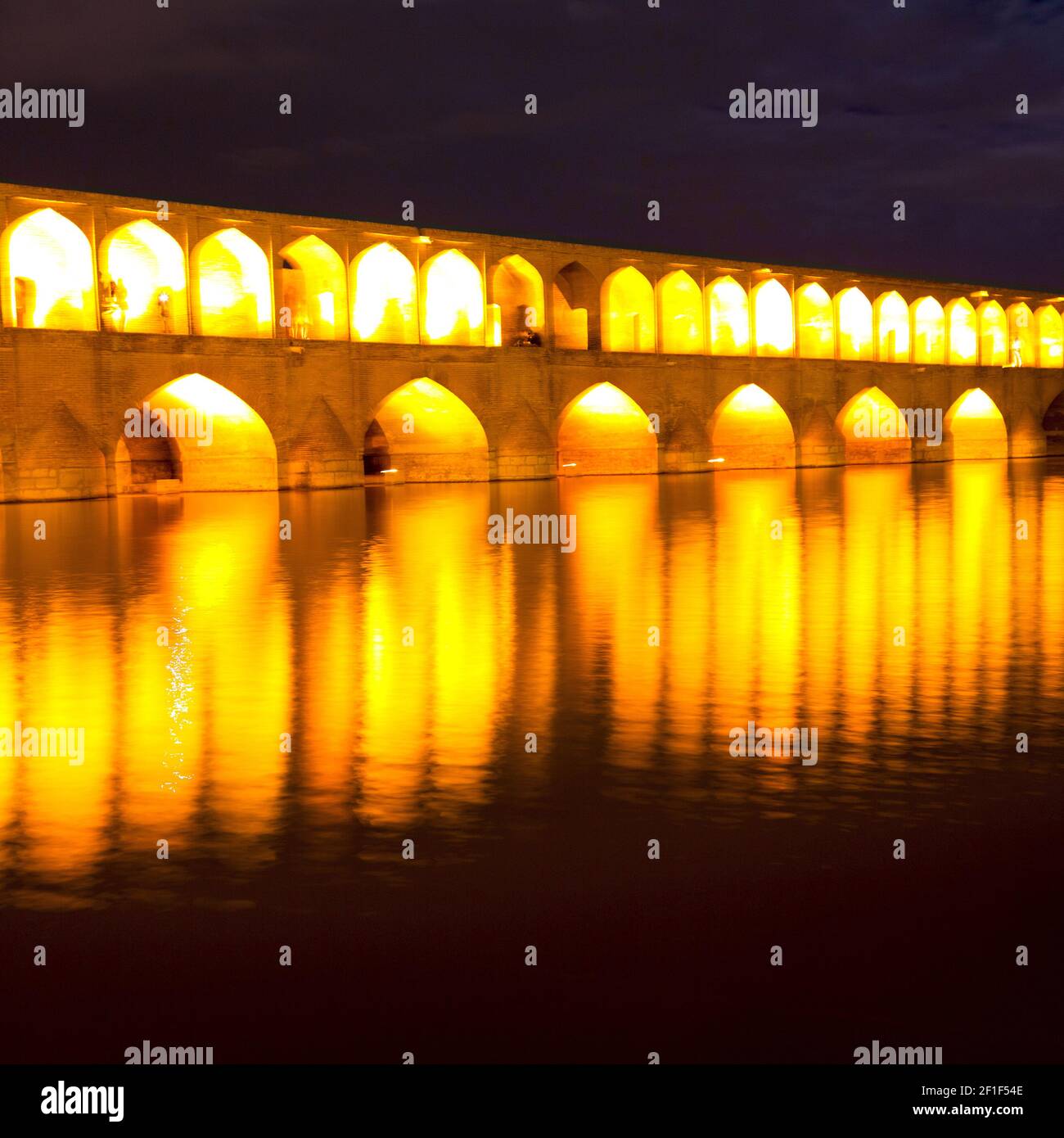 In iran the old bridge Stock Photo - Alamy