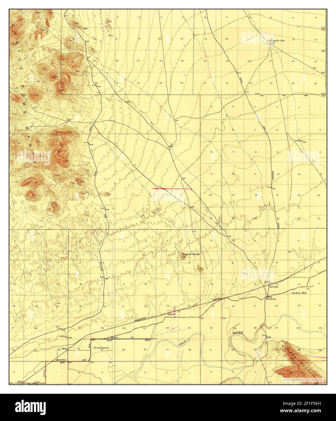 Norton, Arizona, map 1929, 1:62500, United States of America by ...