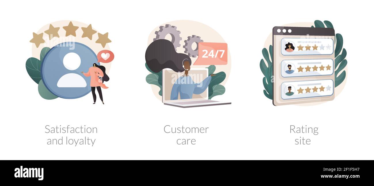 Client feedback tracking abstract concept vector illustrations Stock ...
