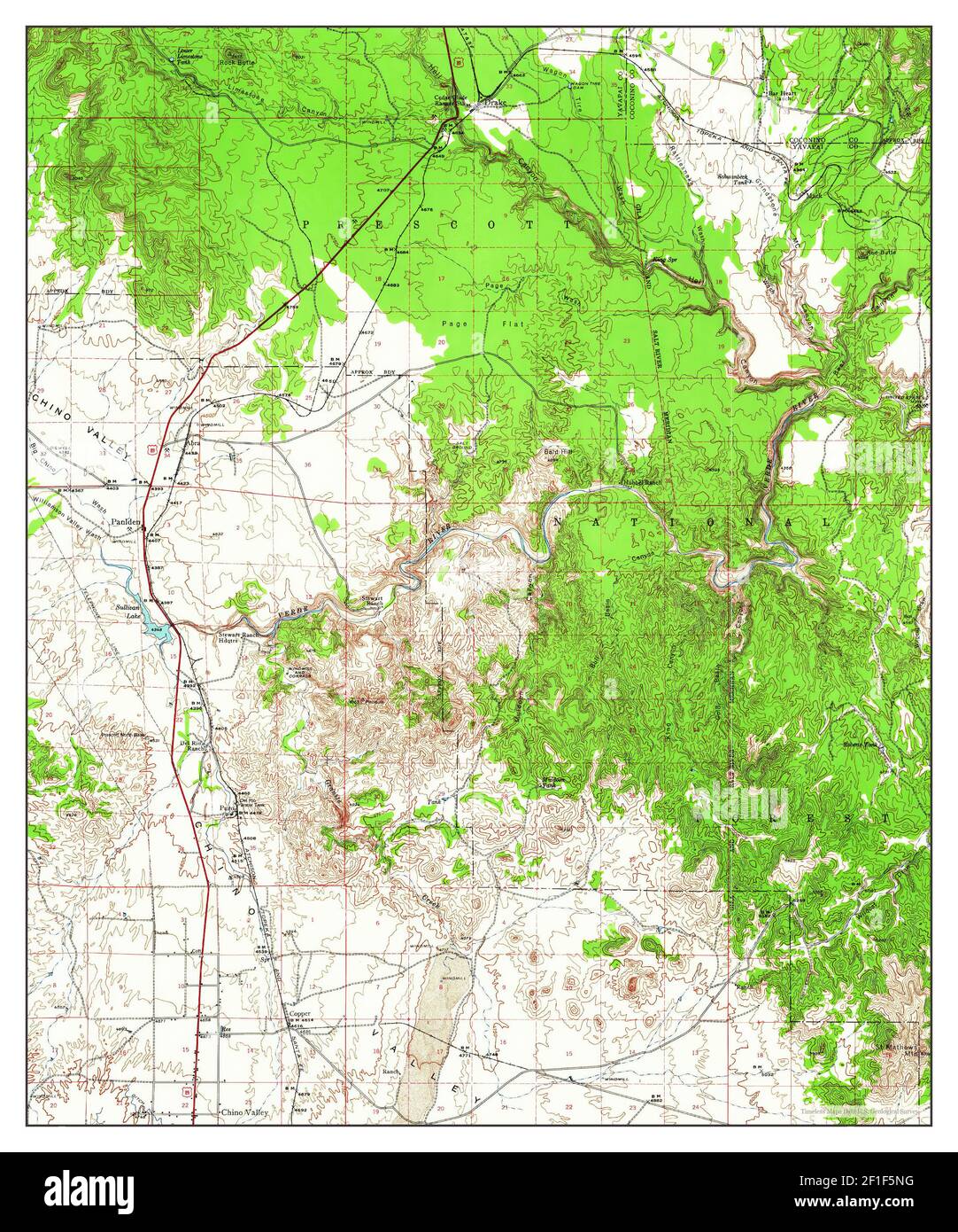 Paulden arizona map Cut Out Stock Images & Pictures - Alamy