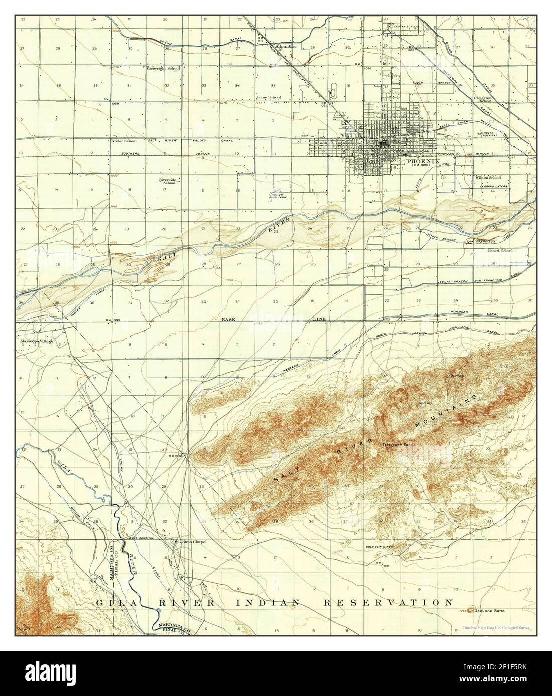 Vintage phoenix map Cut Out Stock Images & Pictures - Alamy