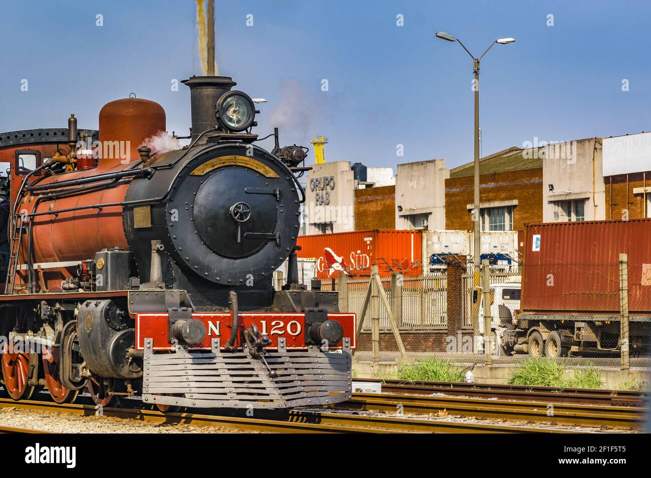 Old steam touristic train hi-res stock photography and images - Alamy