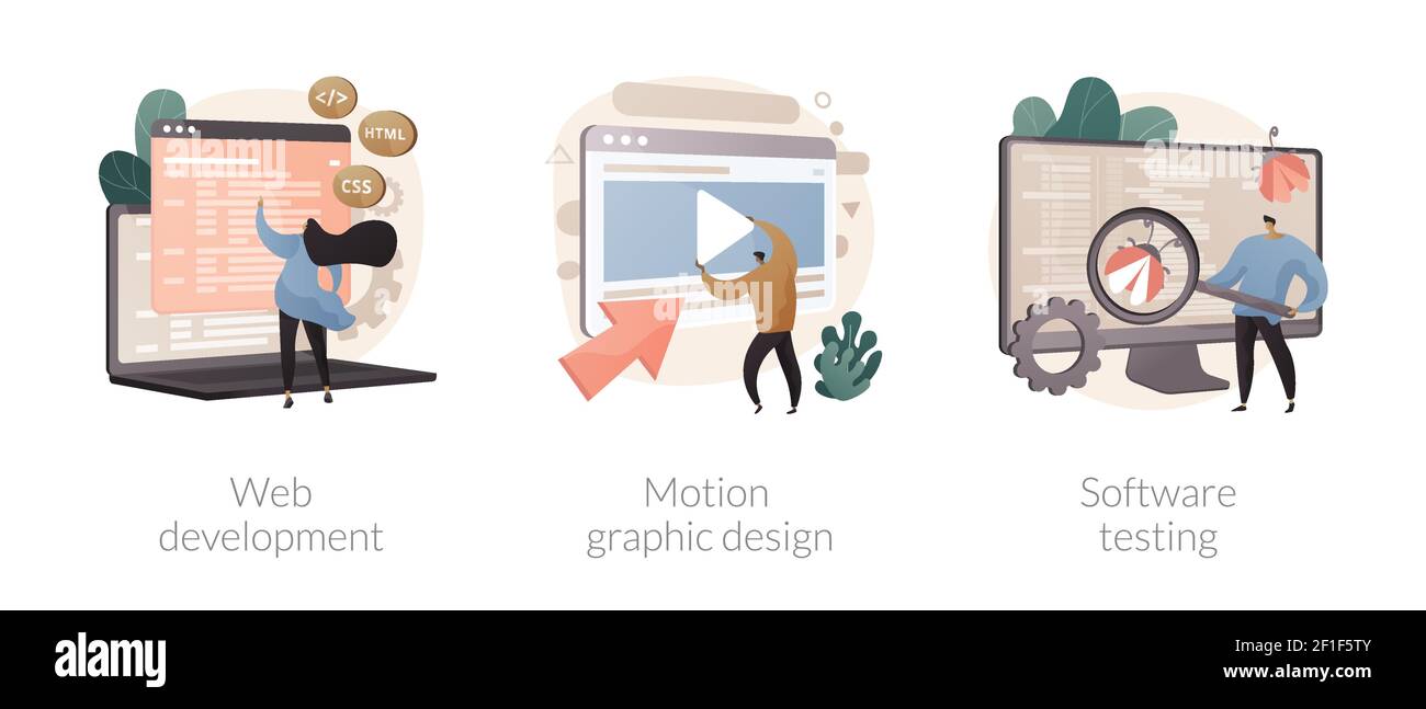 IT company service abstract concept vector illustrations Stock Vector ...