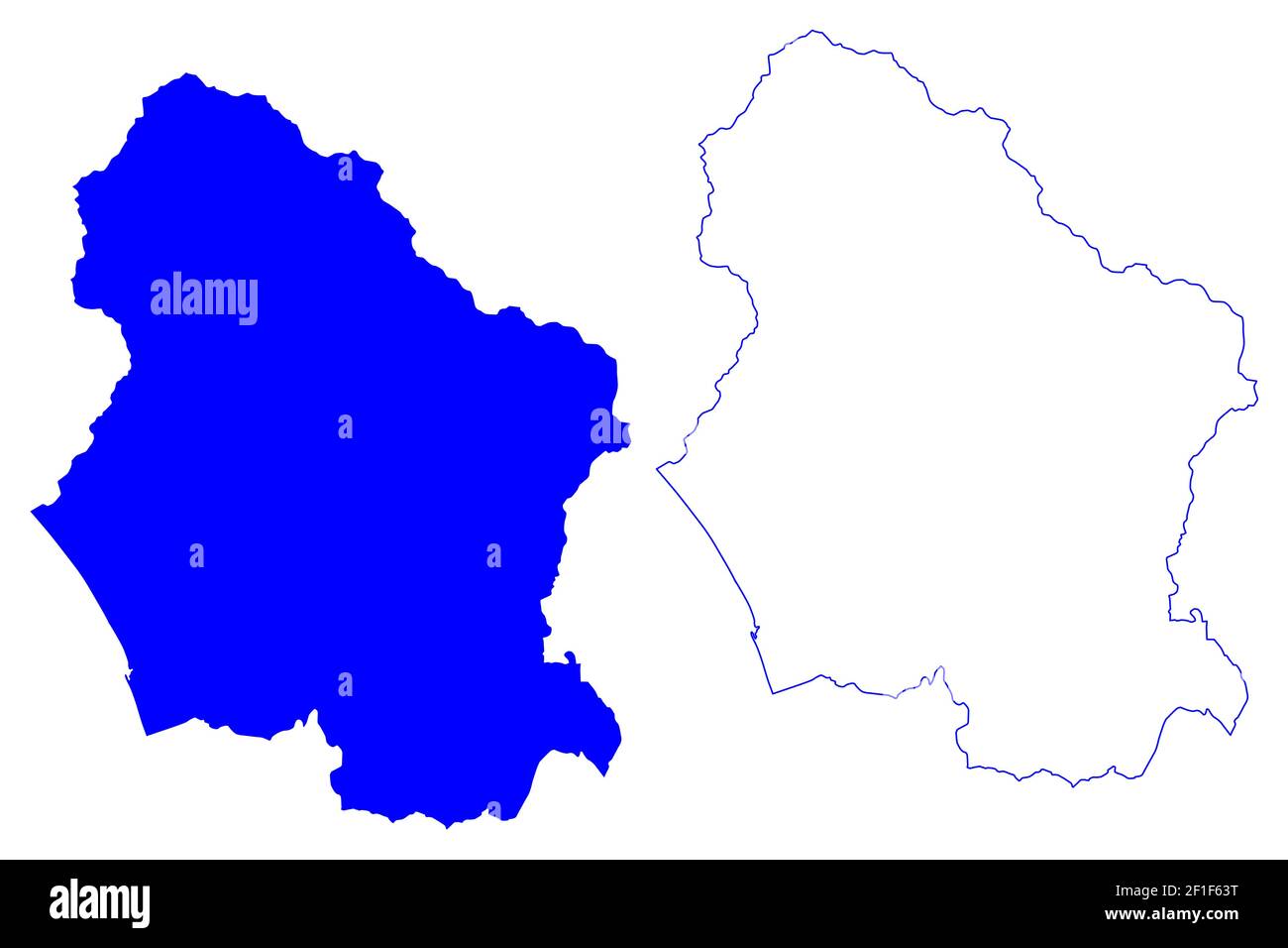 Lucca province map hi-res stock photography and images - Alamy