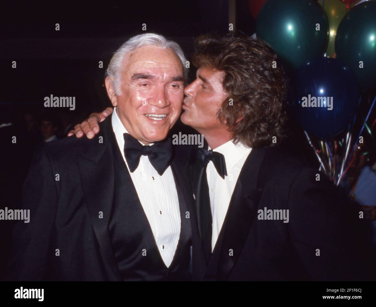 BEVERLY HILLS,CA - AUGUST 15: Lorne Greene and Michael Landon at the ...