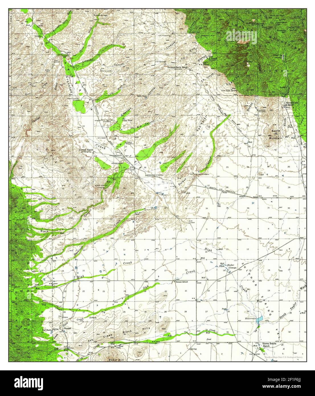 Sierra county map Cut Out Stock Images & Pictures - Alamy