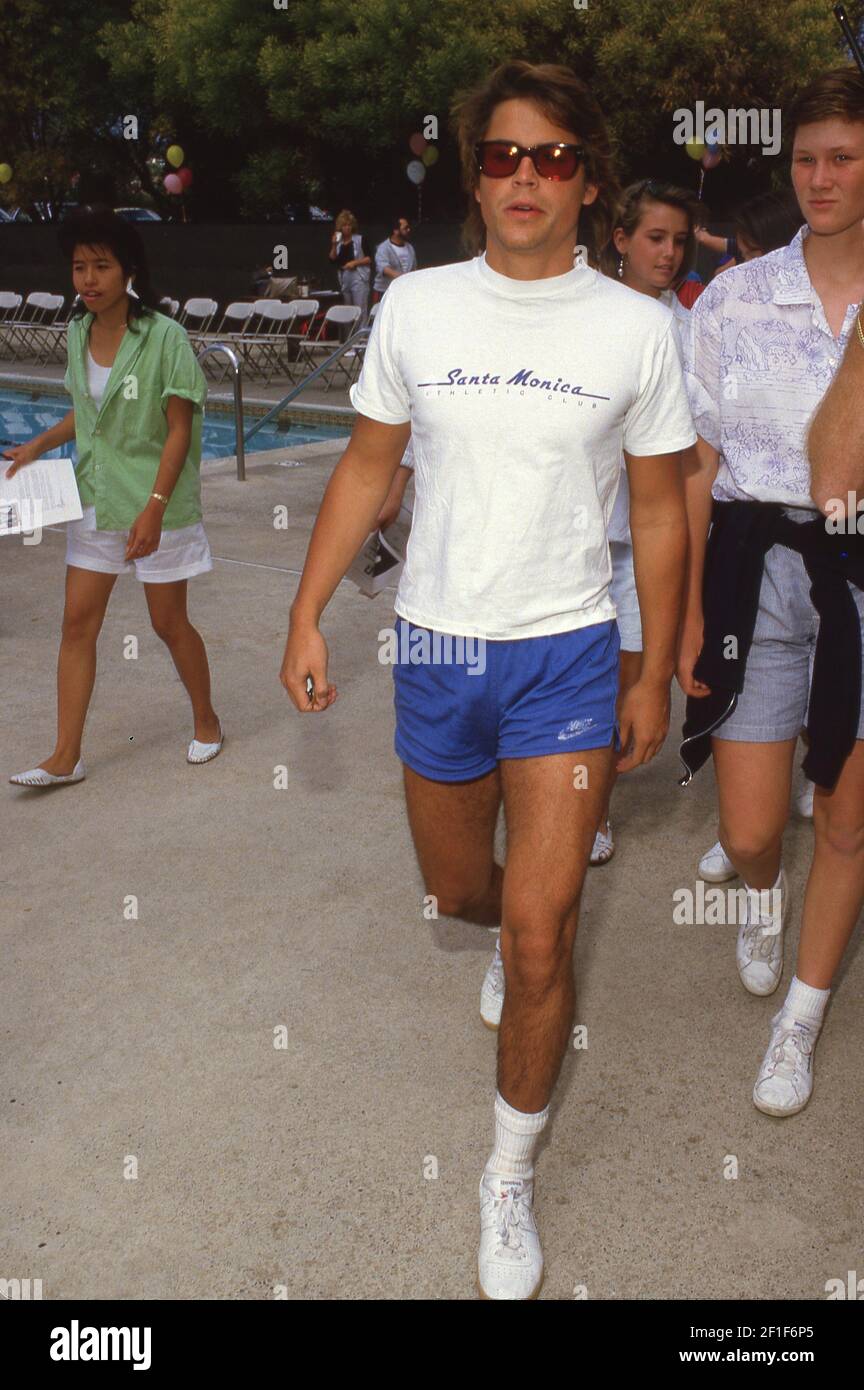 Rob Lowe at the Make-A-Wish Celebrity Sports Classic 1985 Credit: Ralph ...