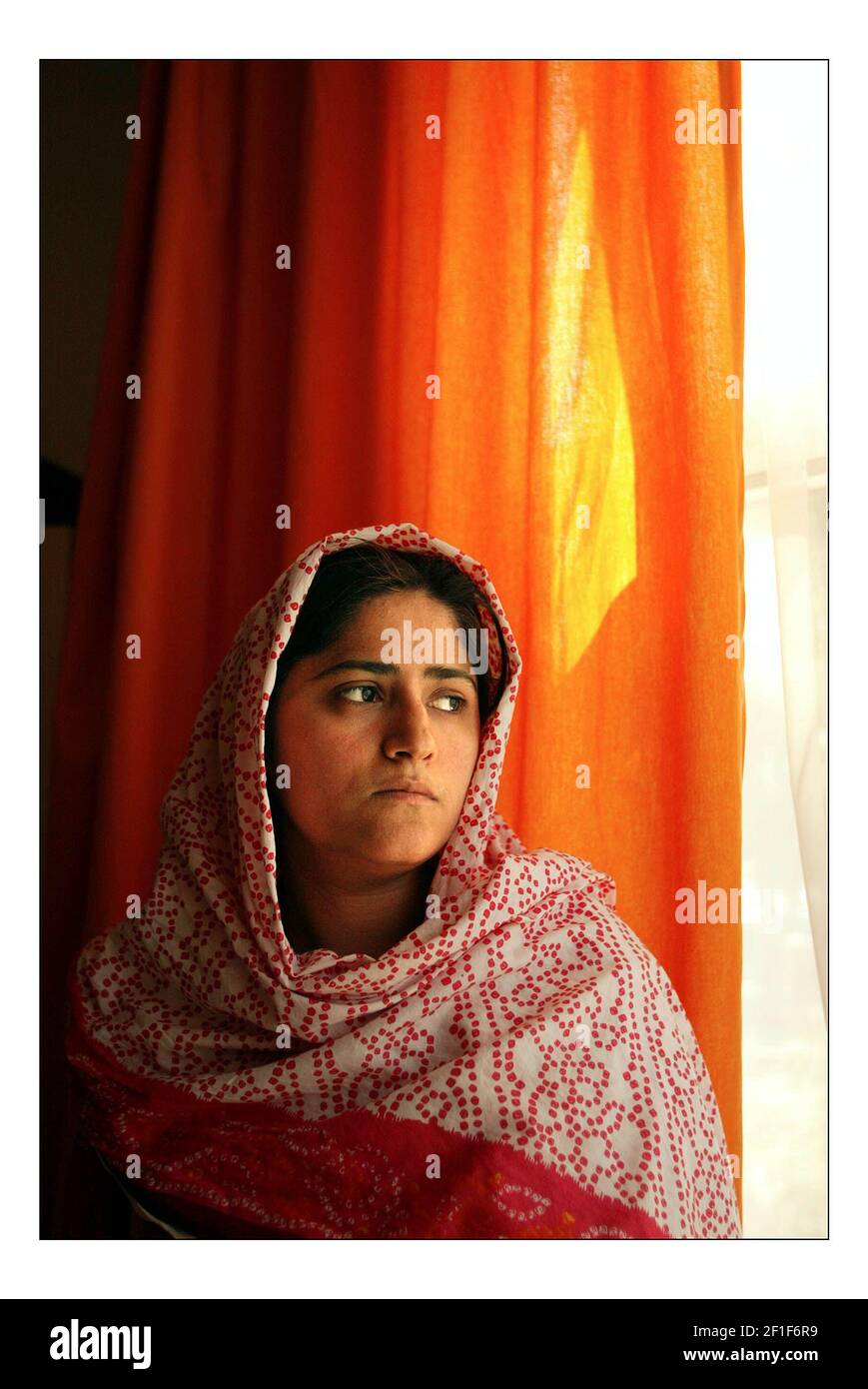 Shazia Khalid in north London (Rape Victim)pic David Sandison 17/8/2005 ...