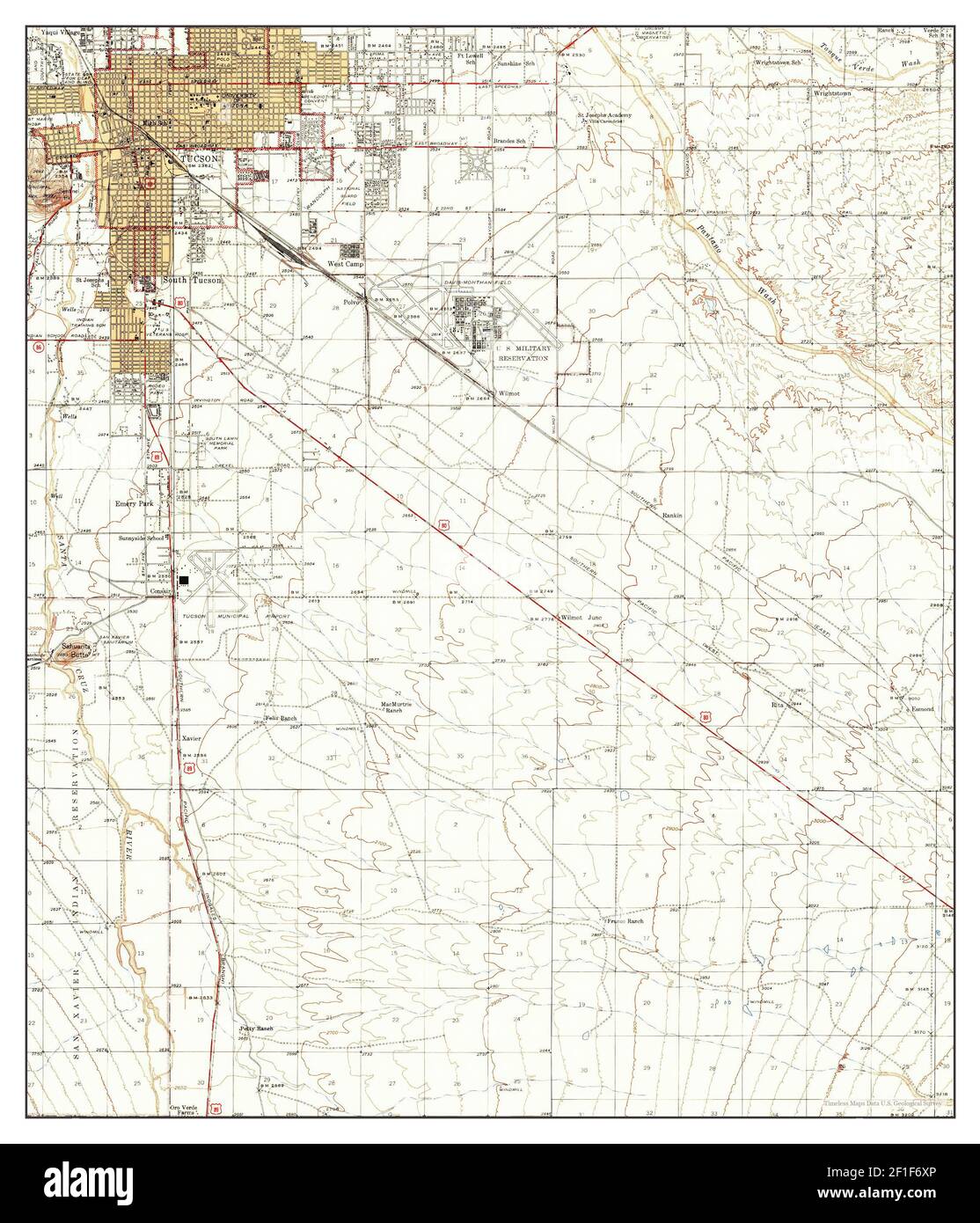 Tucson maps hi-res stock photography and images - Alamy