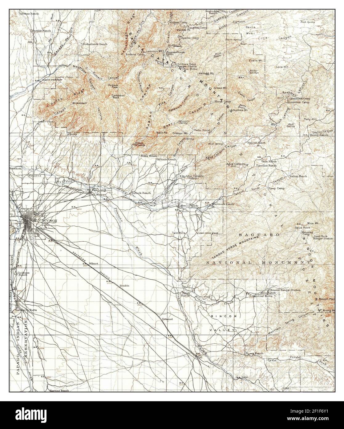 Tucson maps hi-res stock photography and images - Alamy