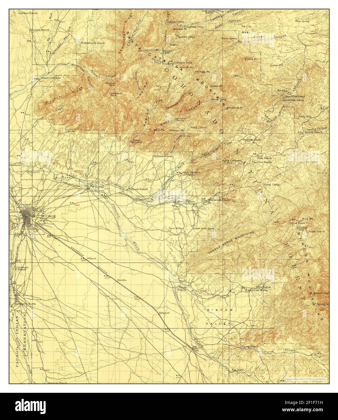 Tucson maps hi-res stock photography and images - Alamy