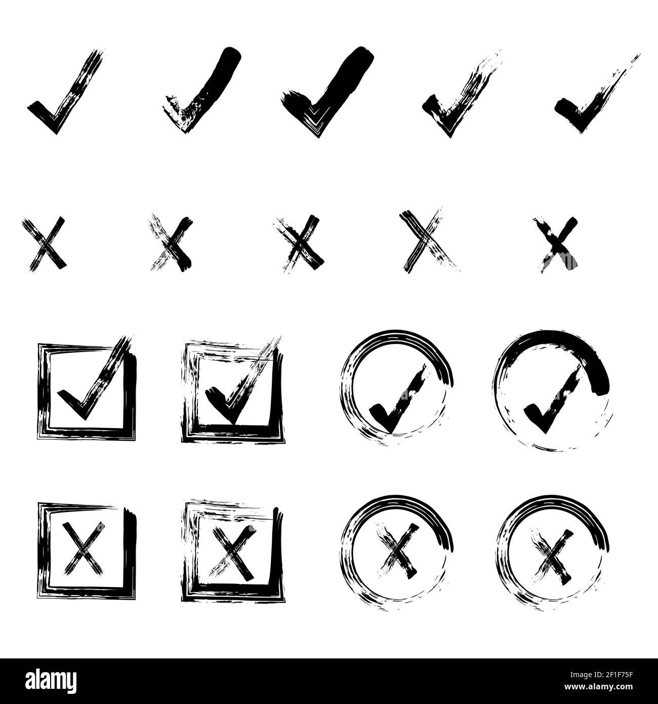 Check the drawn check mark, the check mark and cross icons, the check ...