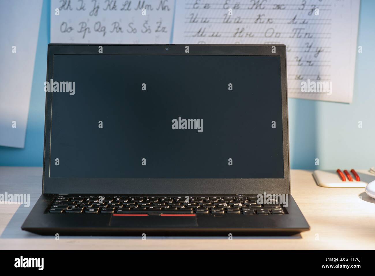 Abstract close-up laptop Stock Photo - Alamy