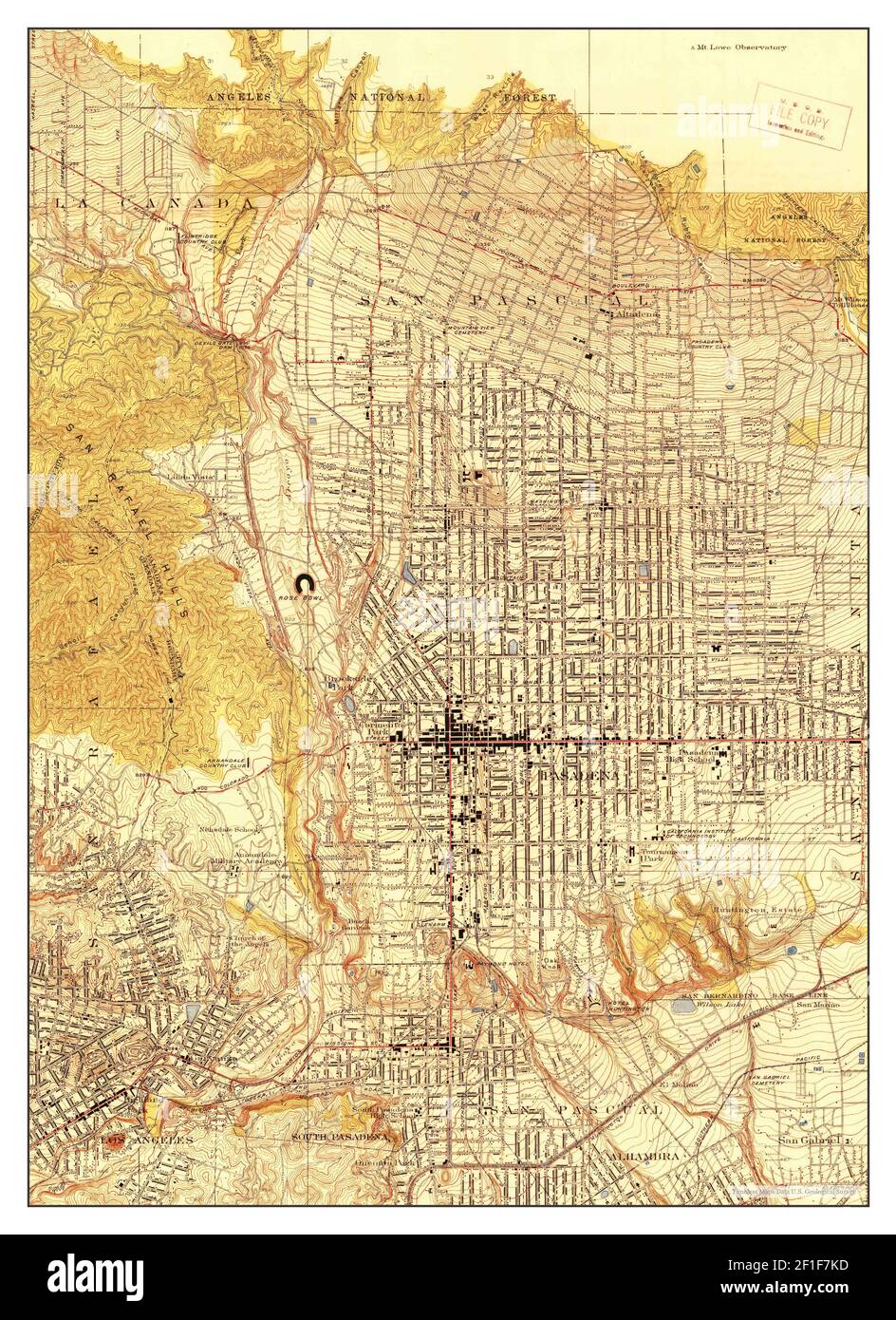 Altadena, California, map 1928, 1:24000, United States of America by ...