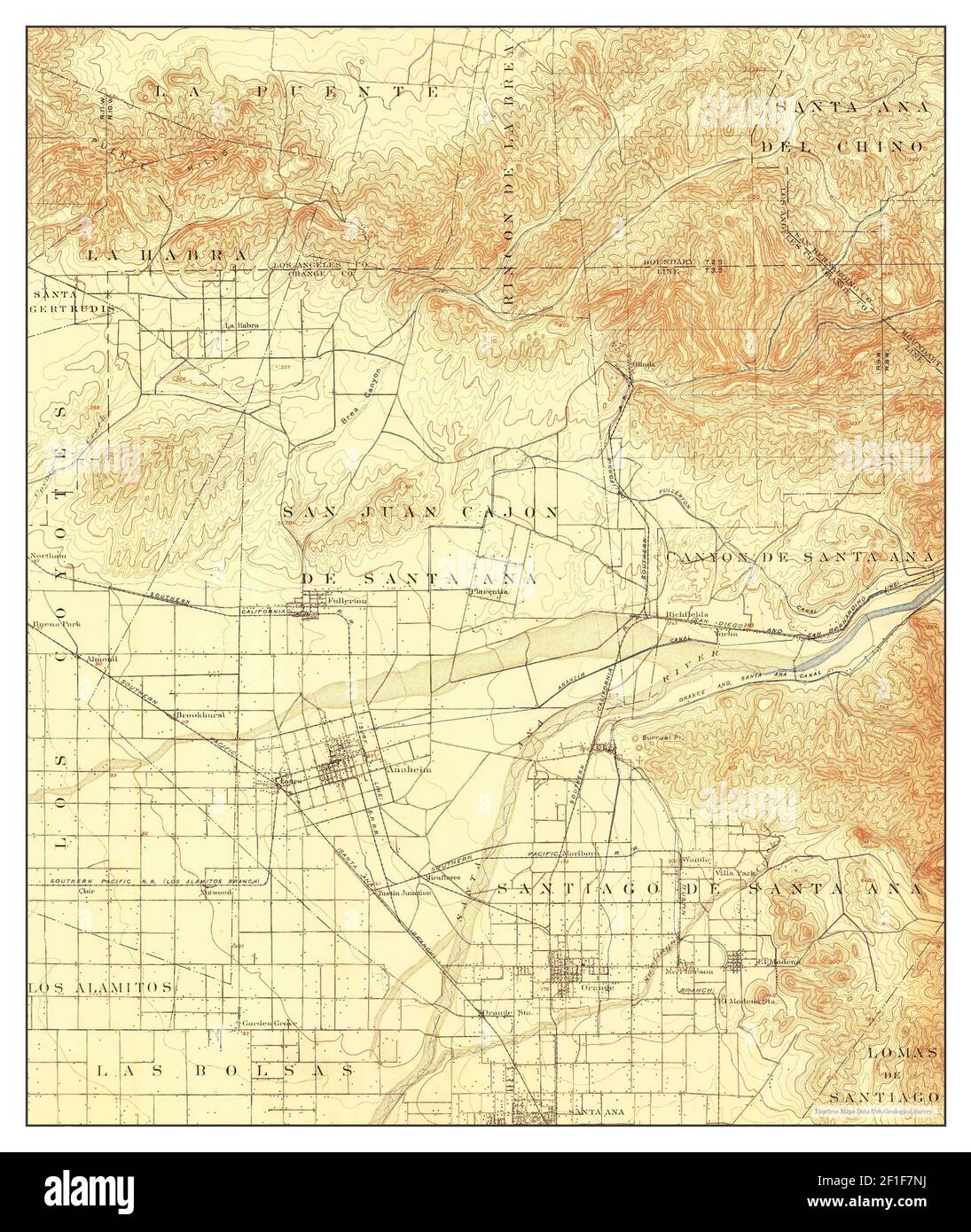 California map 1901 hi-res stock photography and images - Alamy