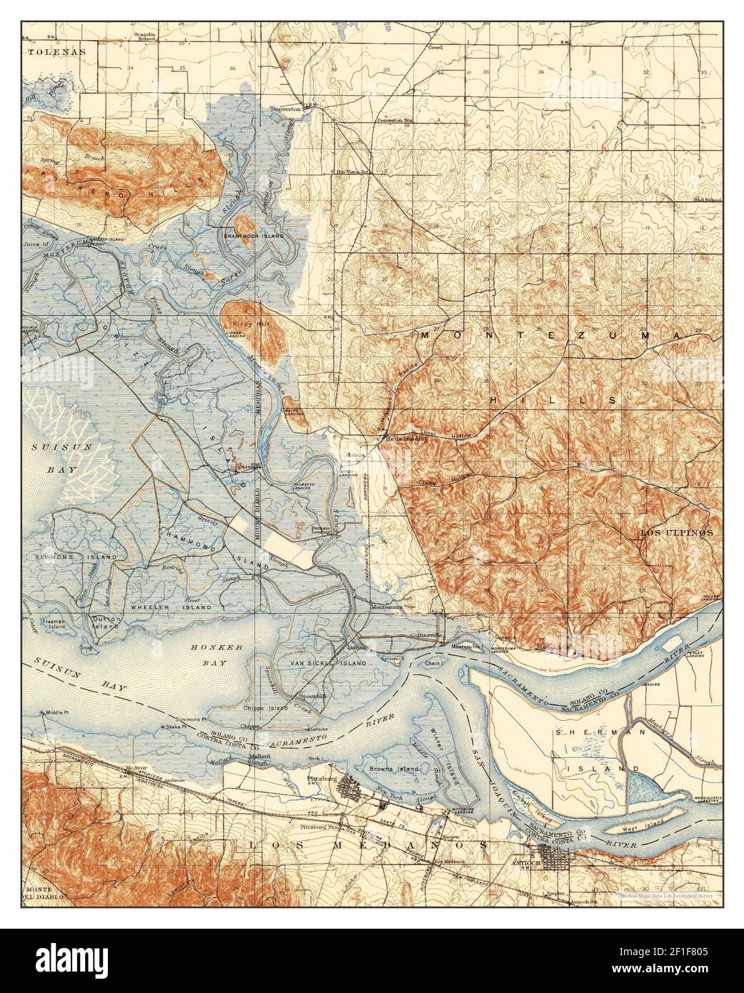 California map 1908 hi-res stock photography and images - Alamy