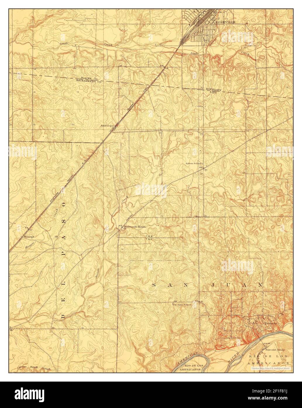 Antelope, California, map 1911, 1:31680, United States of America by ...
