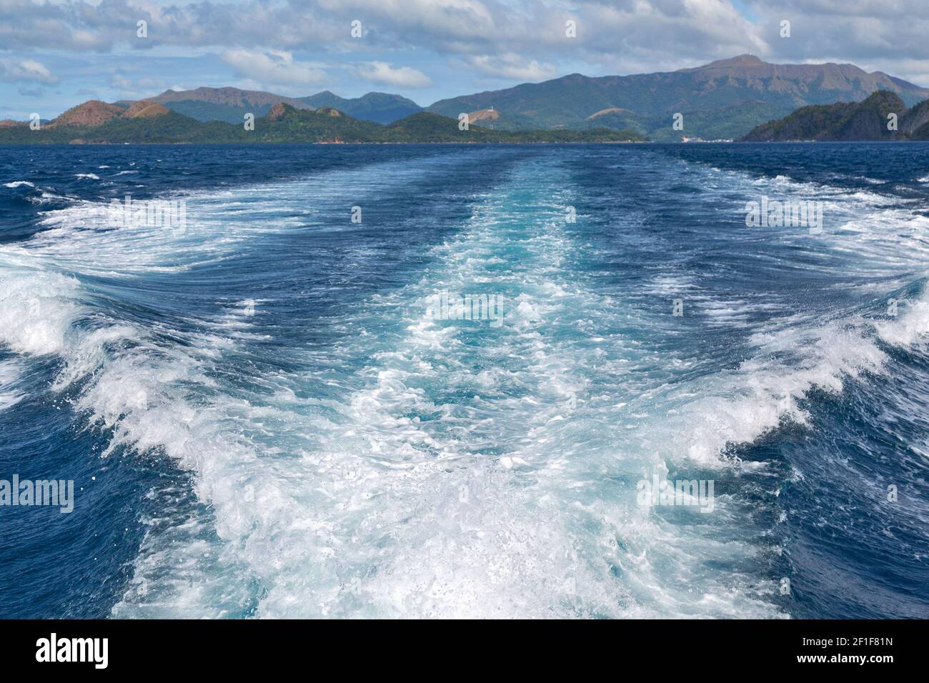 A view from boat and the pacific ocean Stock Photo - Alamy