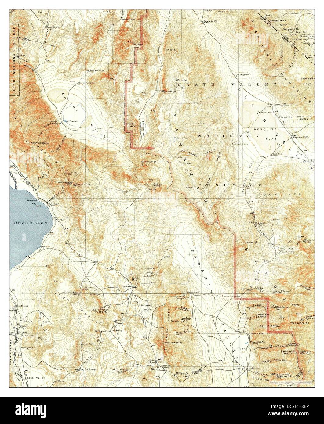 Ballarat, California, map 1913, 1:250000, United States of America by ...