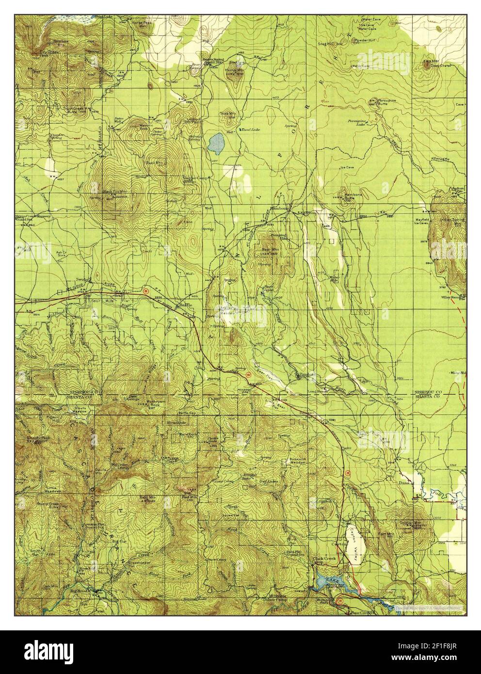 Bartle, California, map 1939, 1:125000, United States of America by ...