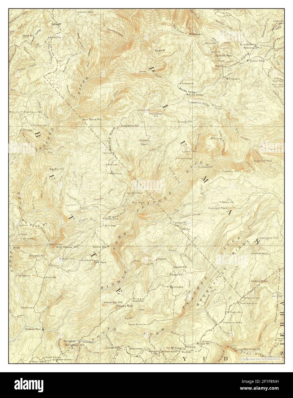 Map of bidwell Cut Out Stock Images & Pictures - Alamy