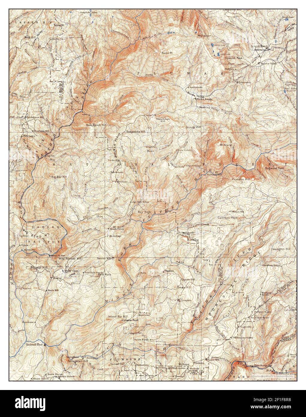 Bidwell map hi-res stock photography and images - Alamy