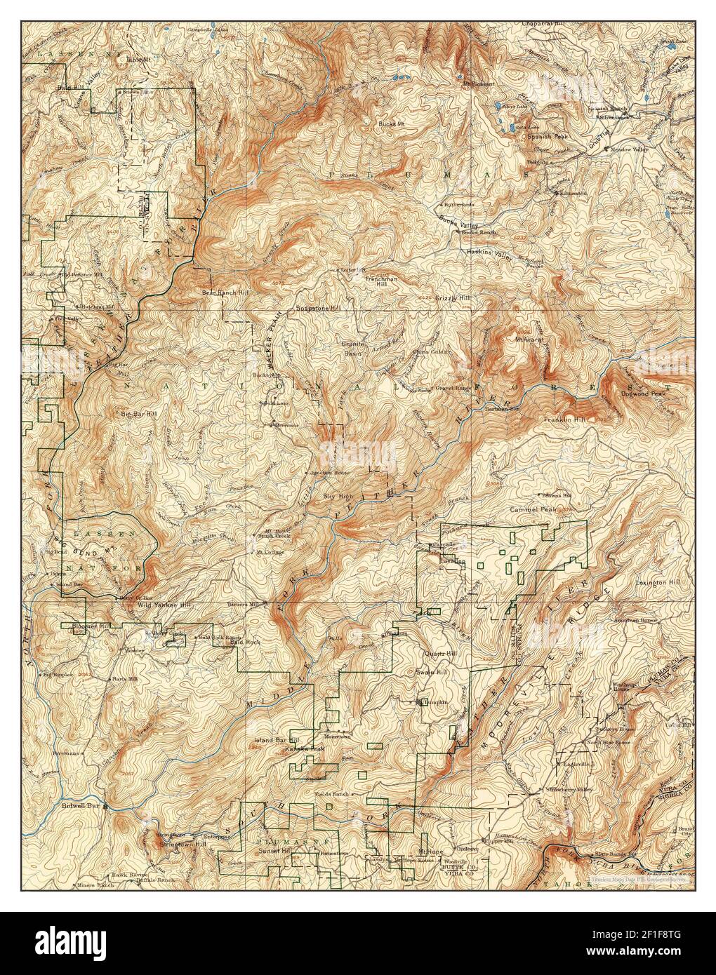 Map of bidwell hi-res stock photography and images - Alamy