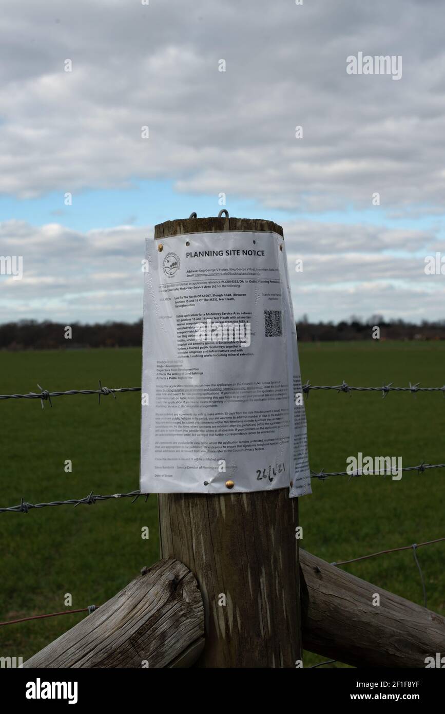 M25 Colne Valley Motorway Service Area proposed site, Iver Heath, Bucks ...