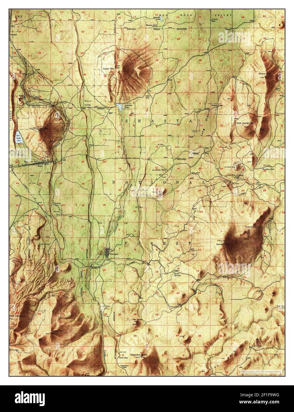 Bray, California, map 1950, 1:62500, United States of America by ...