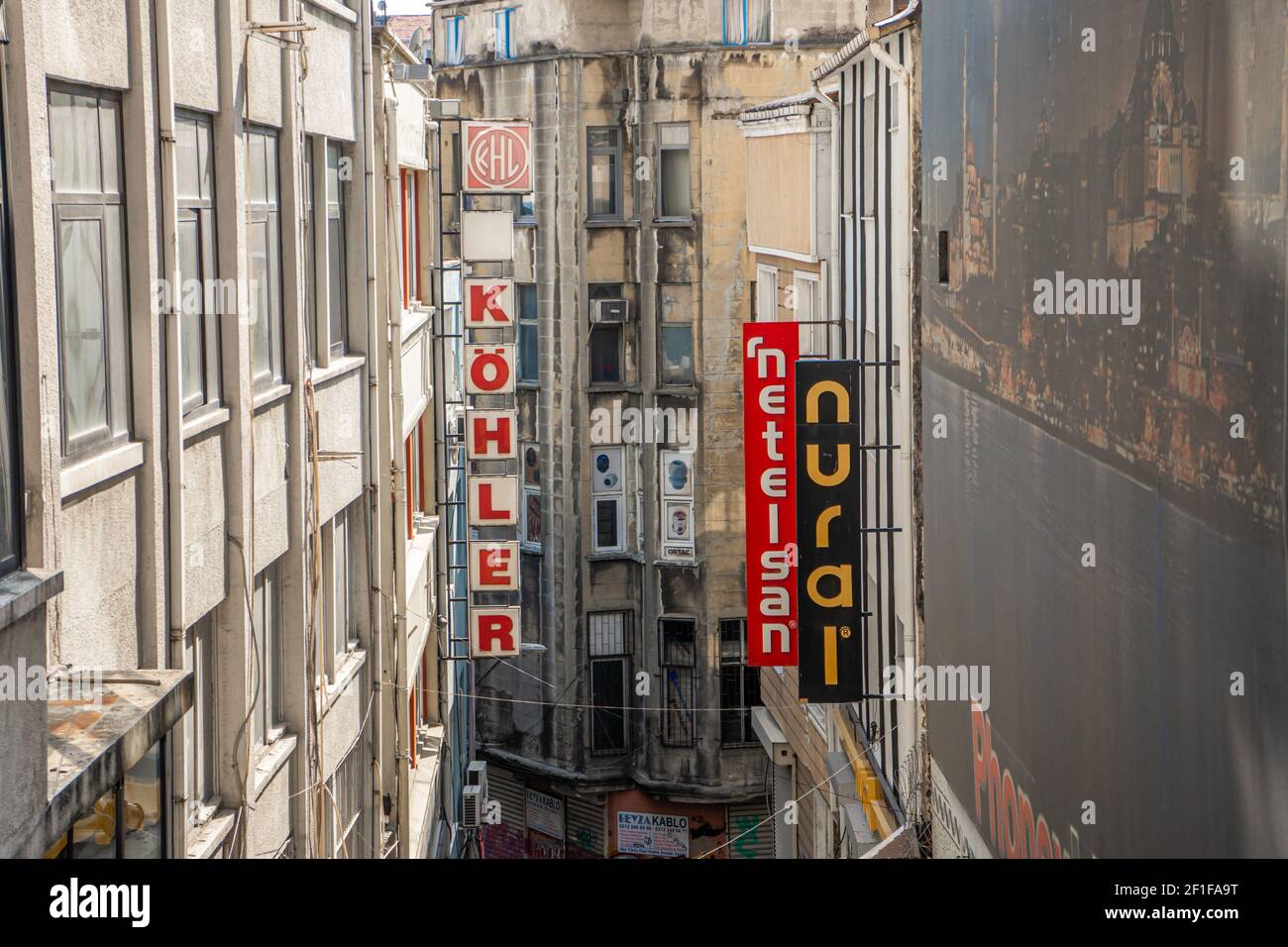 The architecture of the old buildings of istanbul. Walk through the old ...