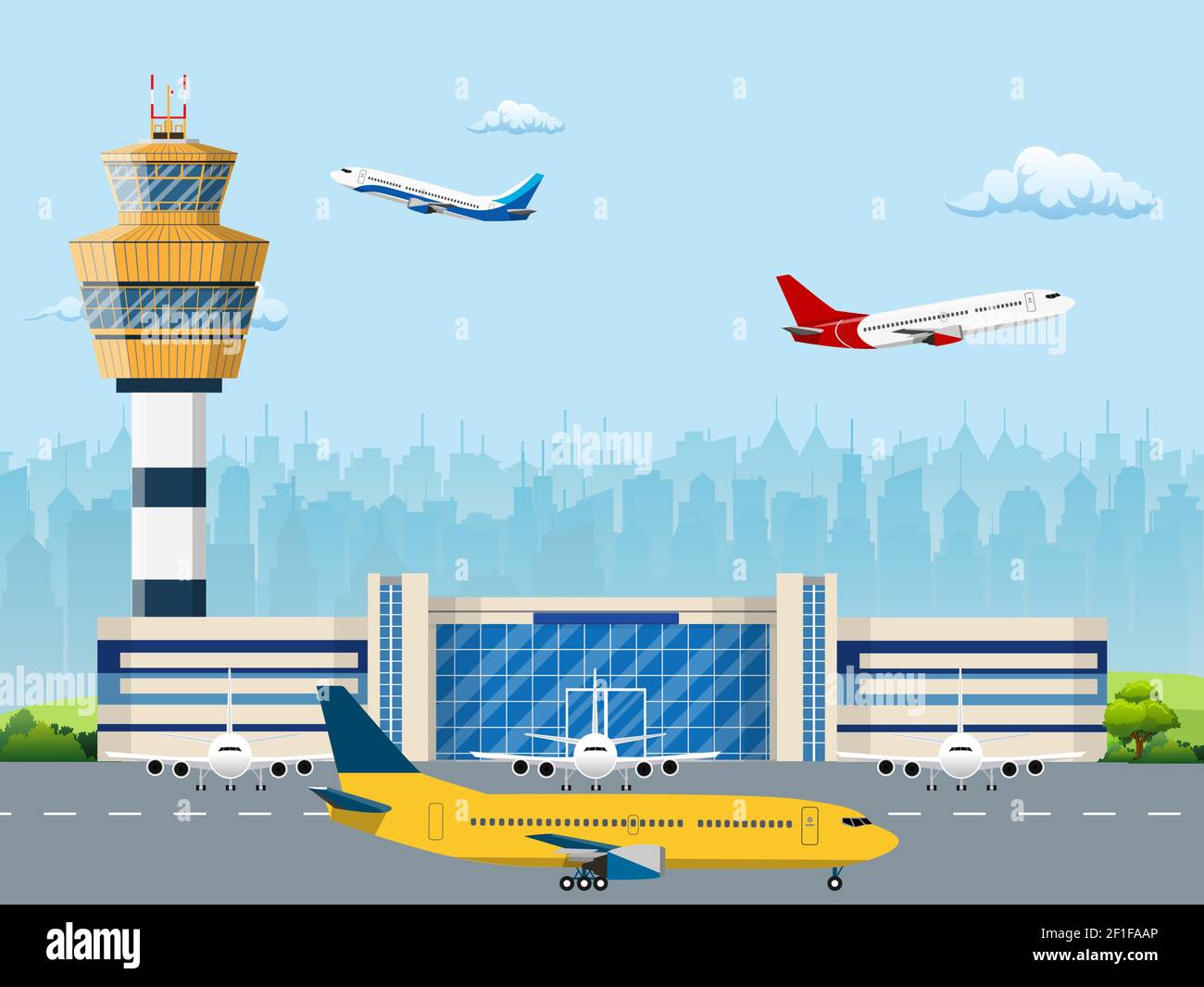 Airfield terminal Stock Vector Images - Alamy