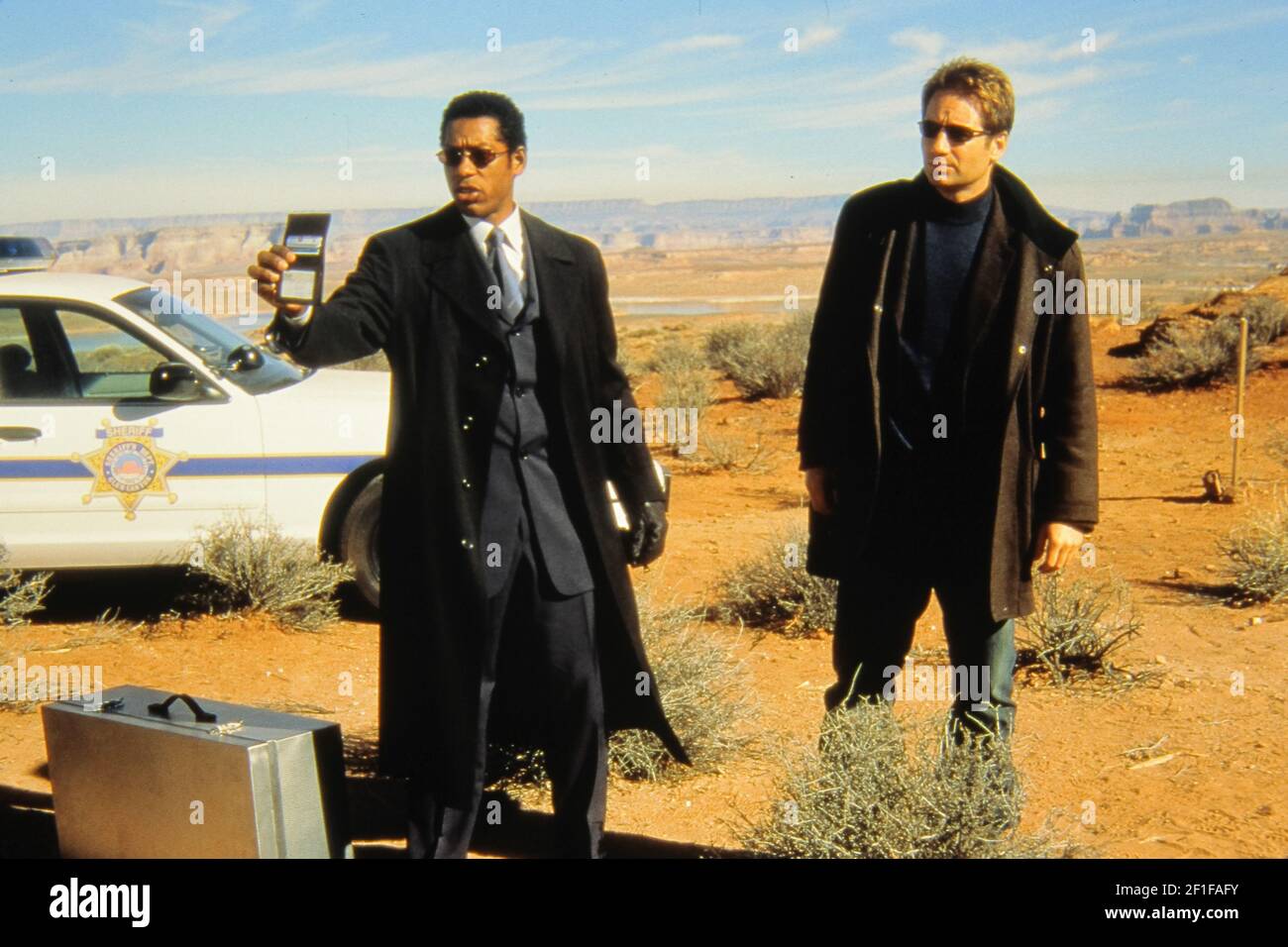 Orlando Jones, David Duchovny, "Evolution" (2001) Columbia Pictures. Photo Credit: Murray Close ...