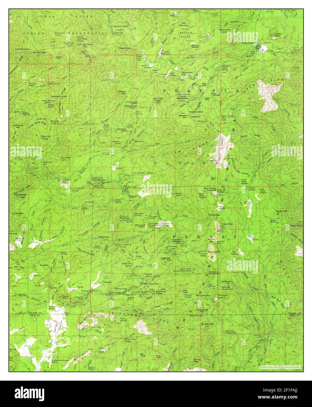 Old map of hot springs Cut Out Stock Images & Pictures - Alamy