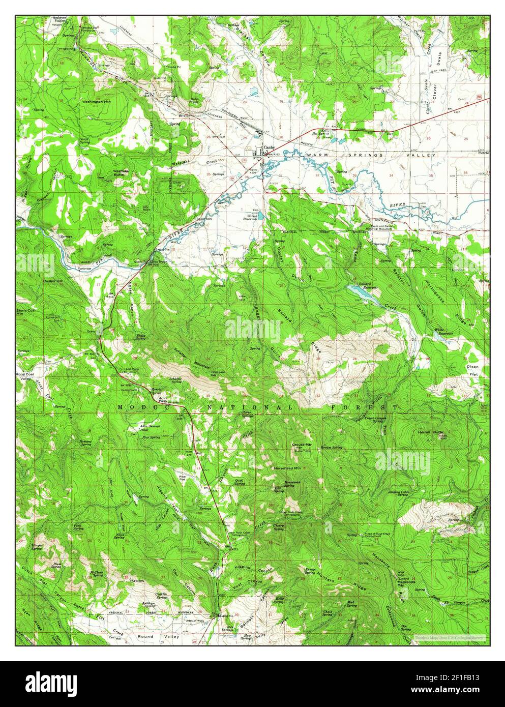Map of canby california hi-res stock photography and images - Alamy