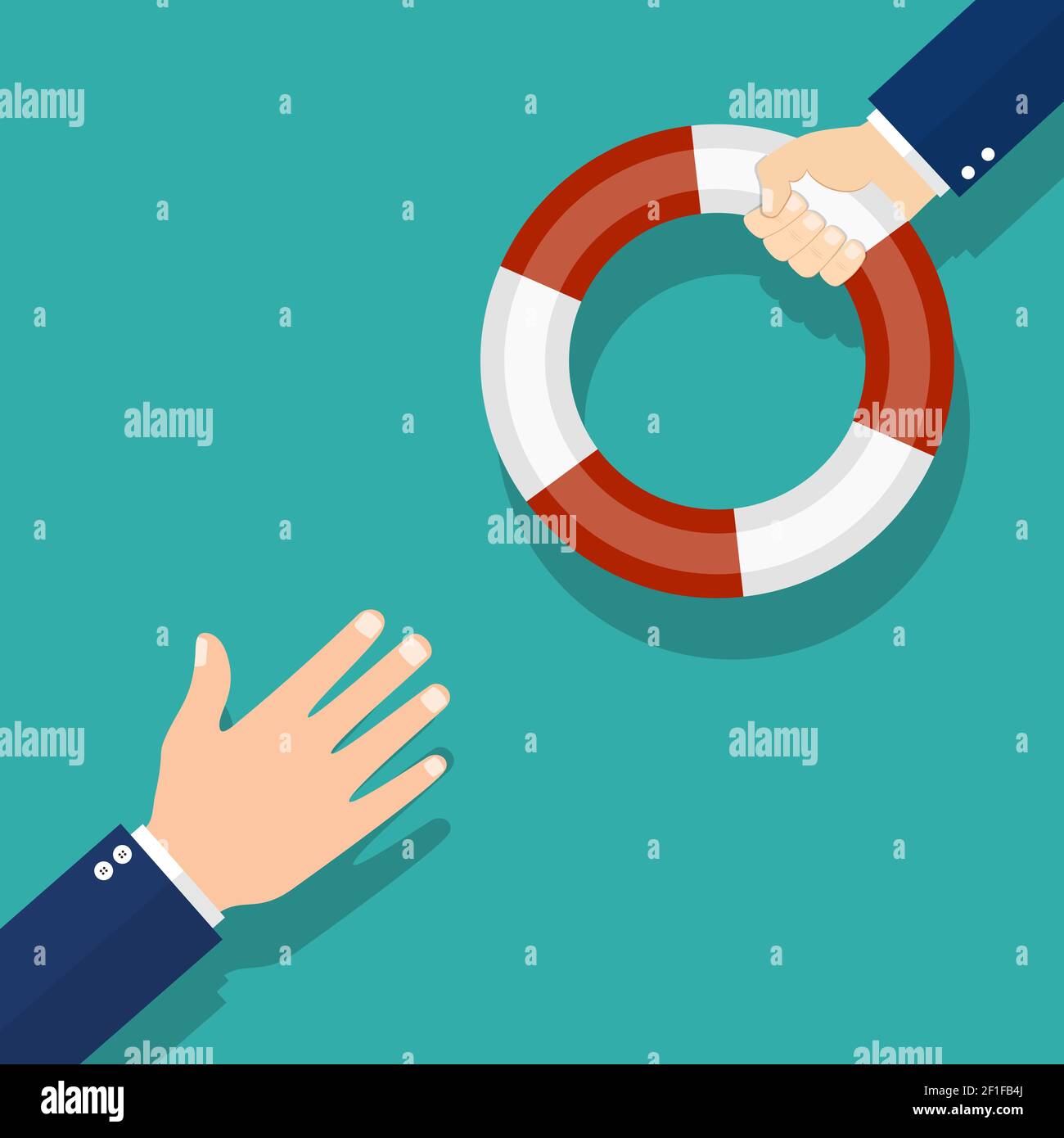 Helping Business concept Stock Vector Image & Art - Alamy