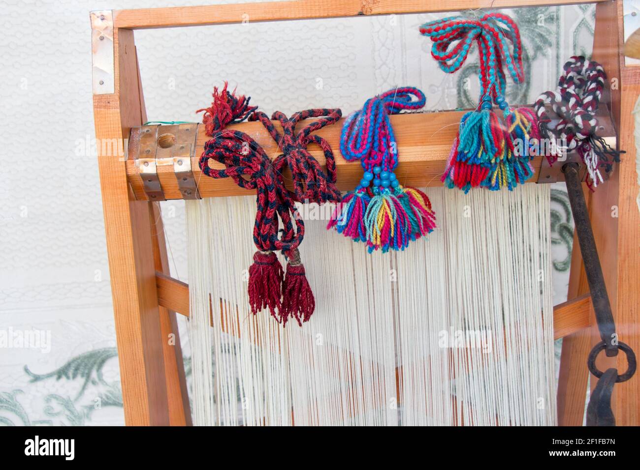 Carpet of traditional types made on a loom Stock Photo - Alamy
