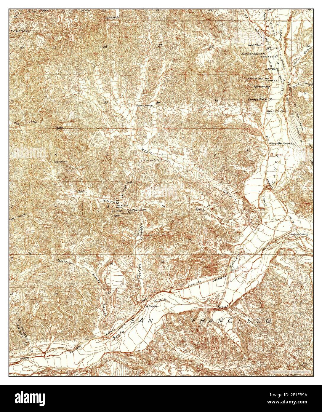 Castaic, California, map 1931, 1:24000, United States of America by ...