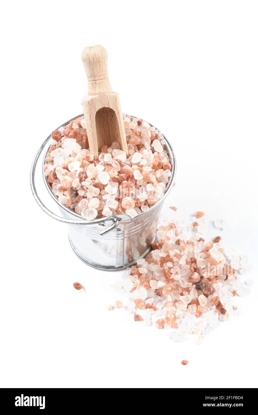 Scoop in Bucket of Salt Stock Photo - Alamy