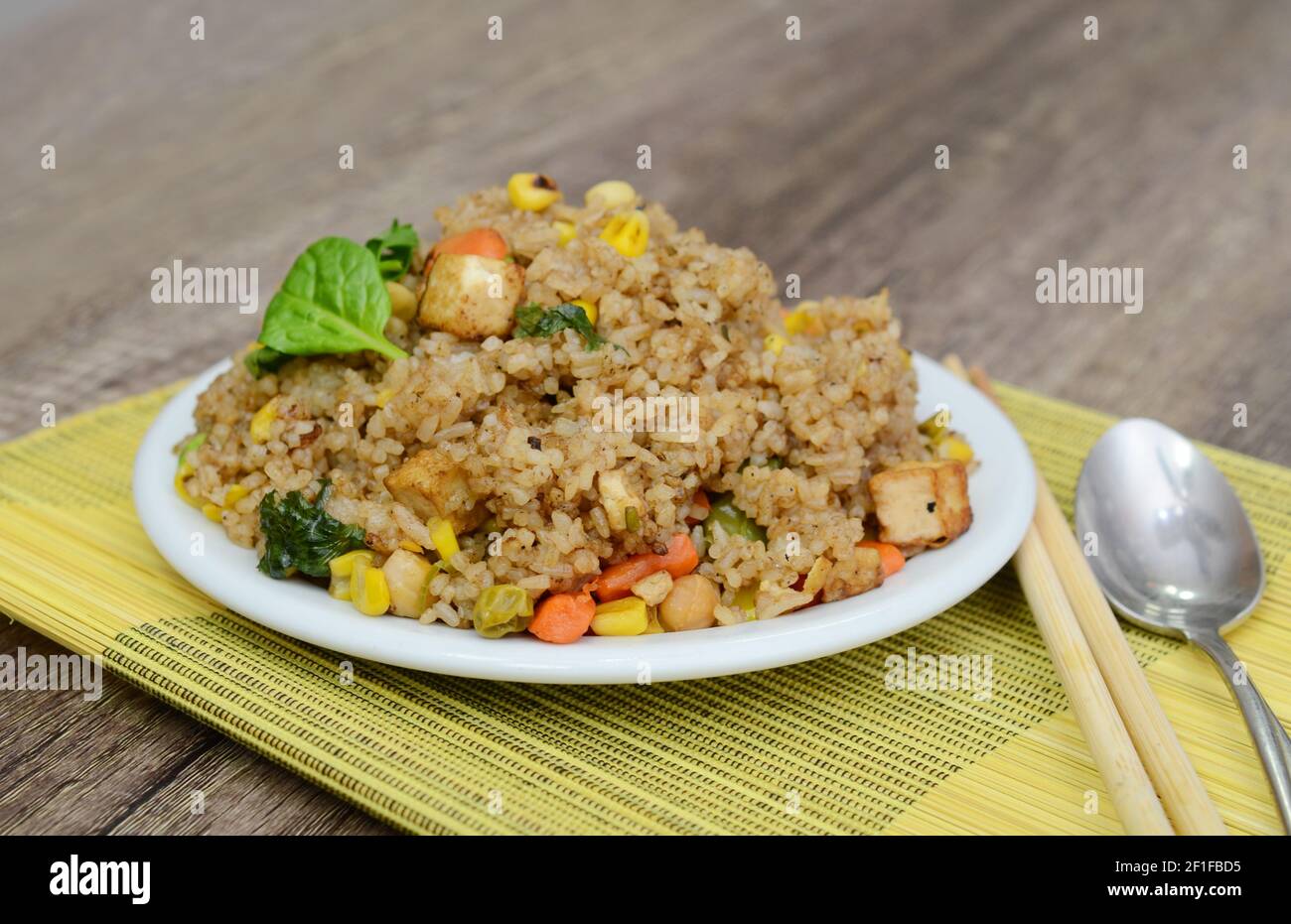 Rice in plate hi-res stock photography and images - Alamy