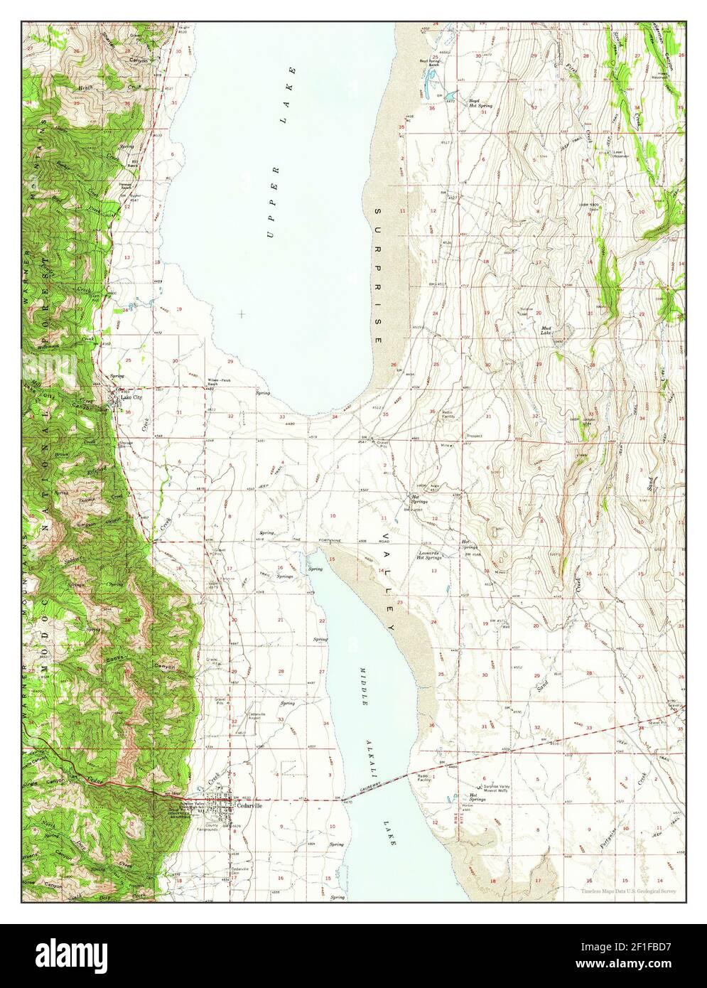 Cedarville map hi-res stock photography and images - Alamy