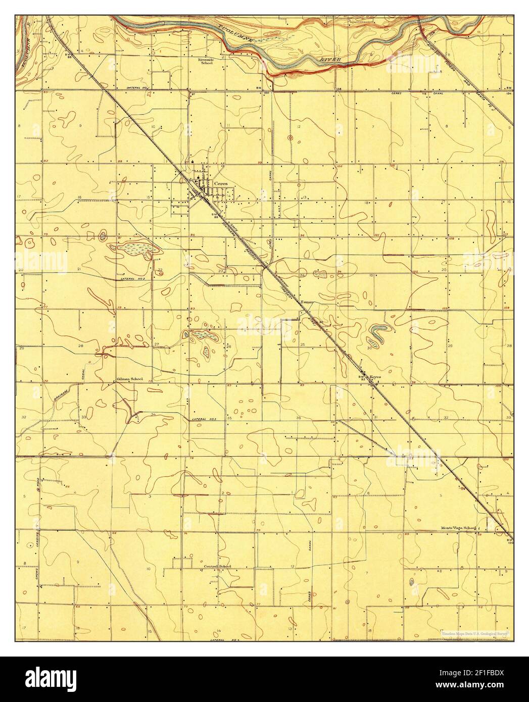 Ceres, California, map 1916, 1:31680, United States of America by ...