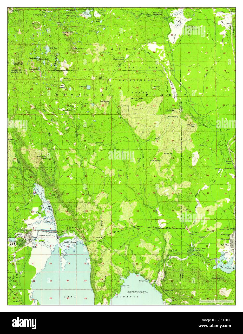 Chester, California, map 1956, 1:62500, United States of America by ...