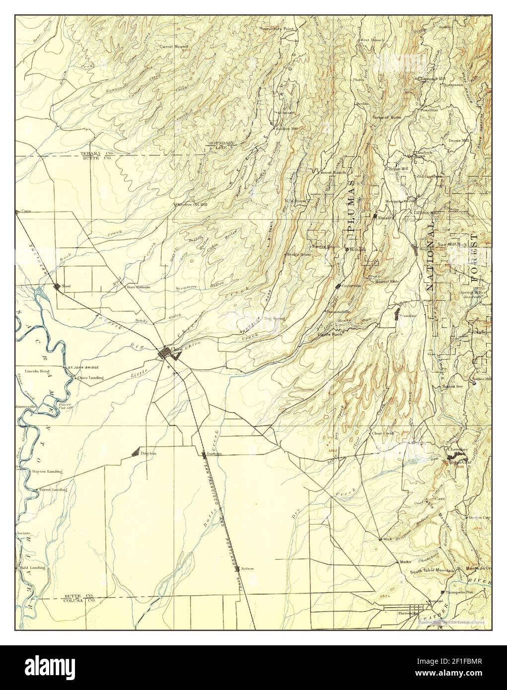 Map of chico hi-res stock photography and images - Alamy