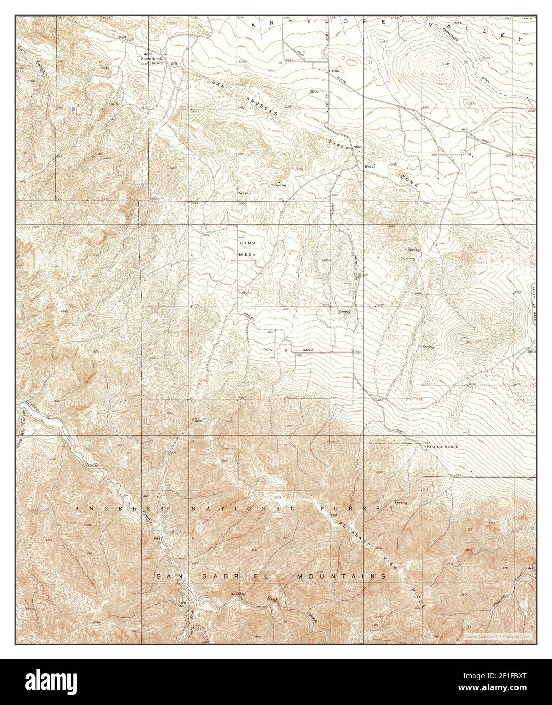 Cima Mesa, California, map 1938, 1:24000, United States of America by ...