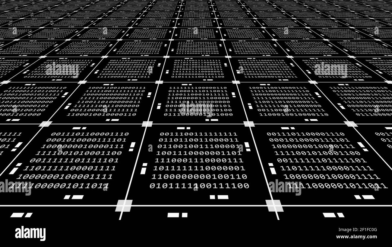 Binary Code Black and White Stock Photos & Images - Alamy
