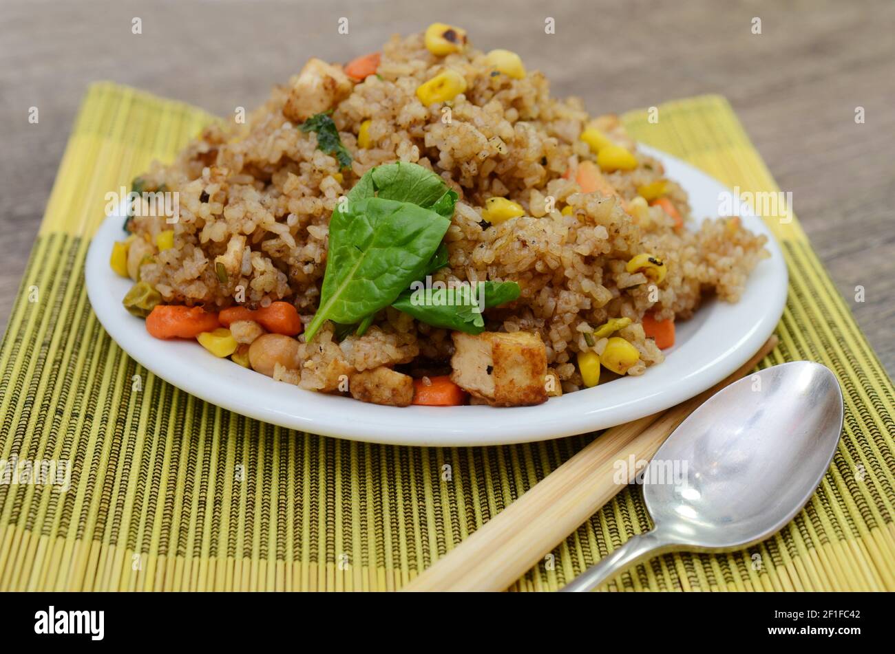 Fried Rice plate Stock Photo - Alamy