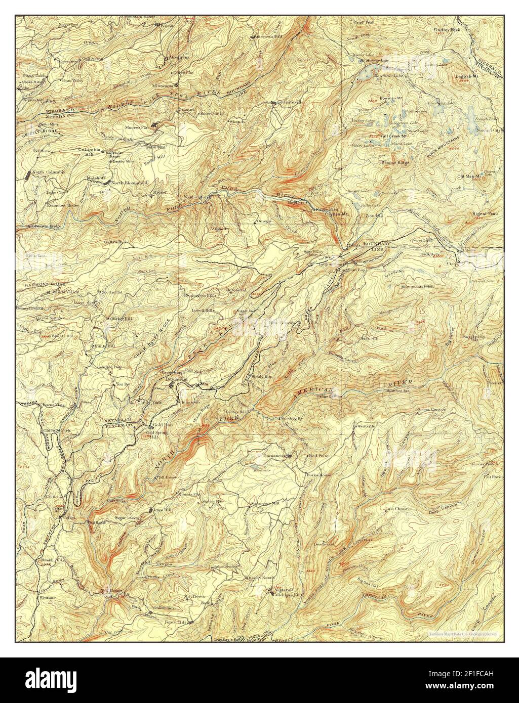 Colfax, California, map 1902, 1:125000, United States of America by ...