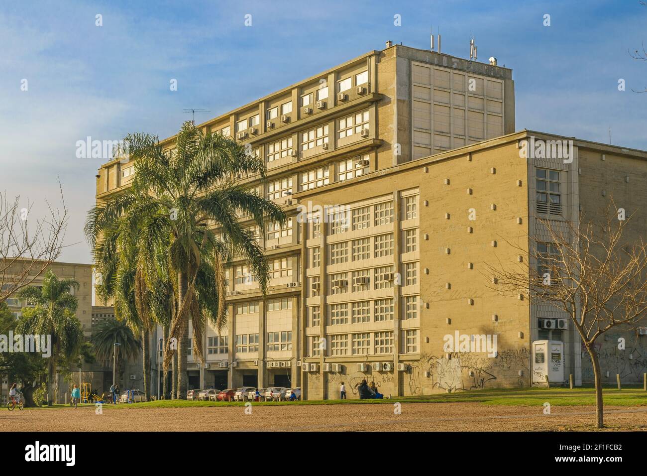 Engineering Public School Facade, Montevideo, Uruguay Stock Photo - Alamy