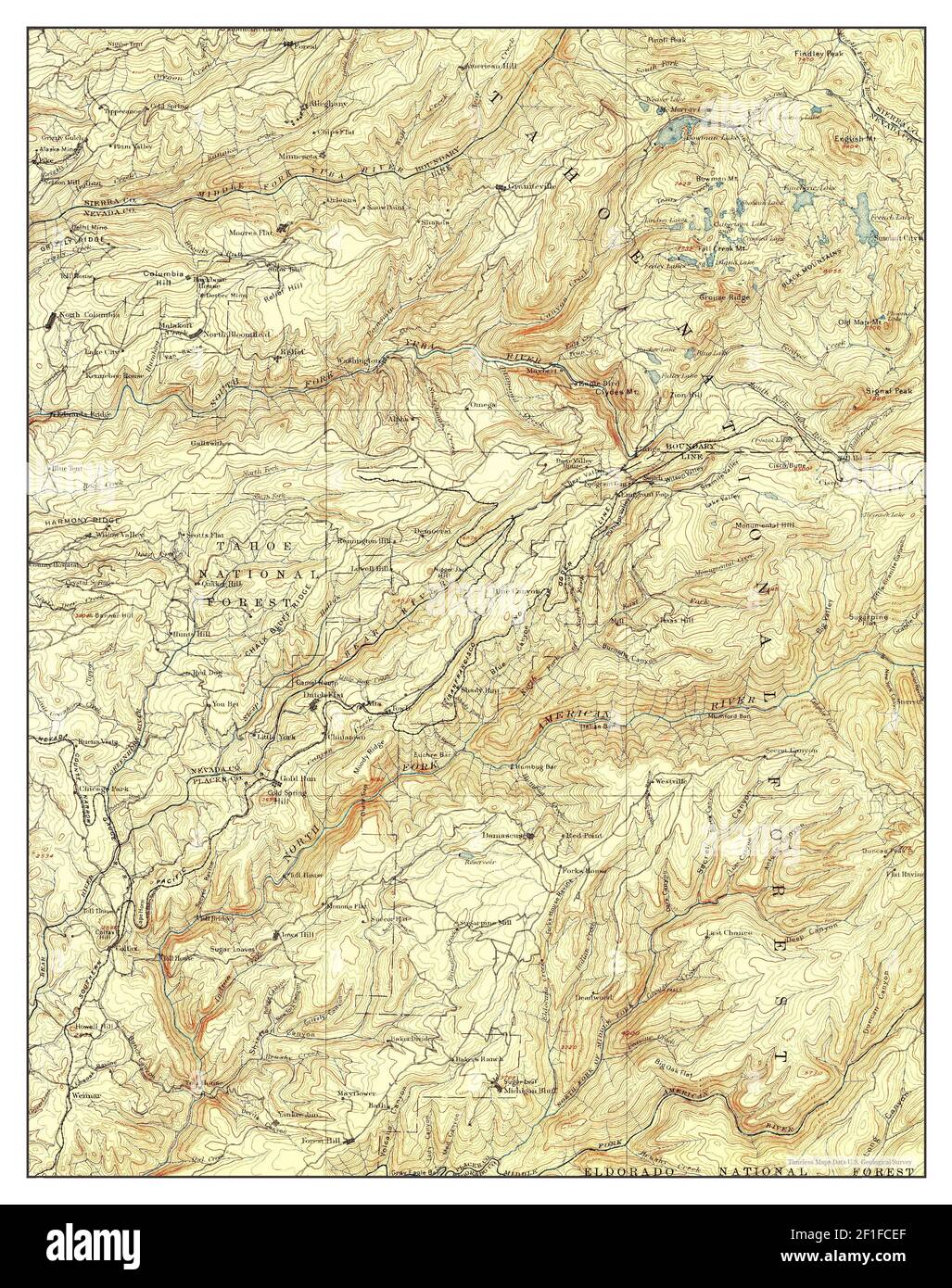 Colfax, California, map 1902, 1:125000, United States of America by ...