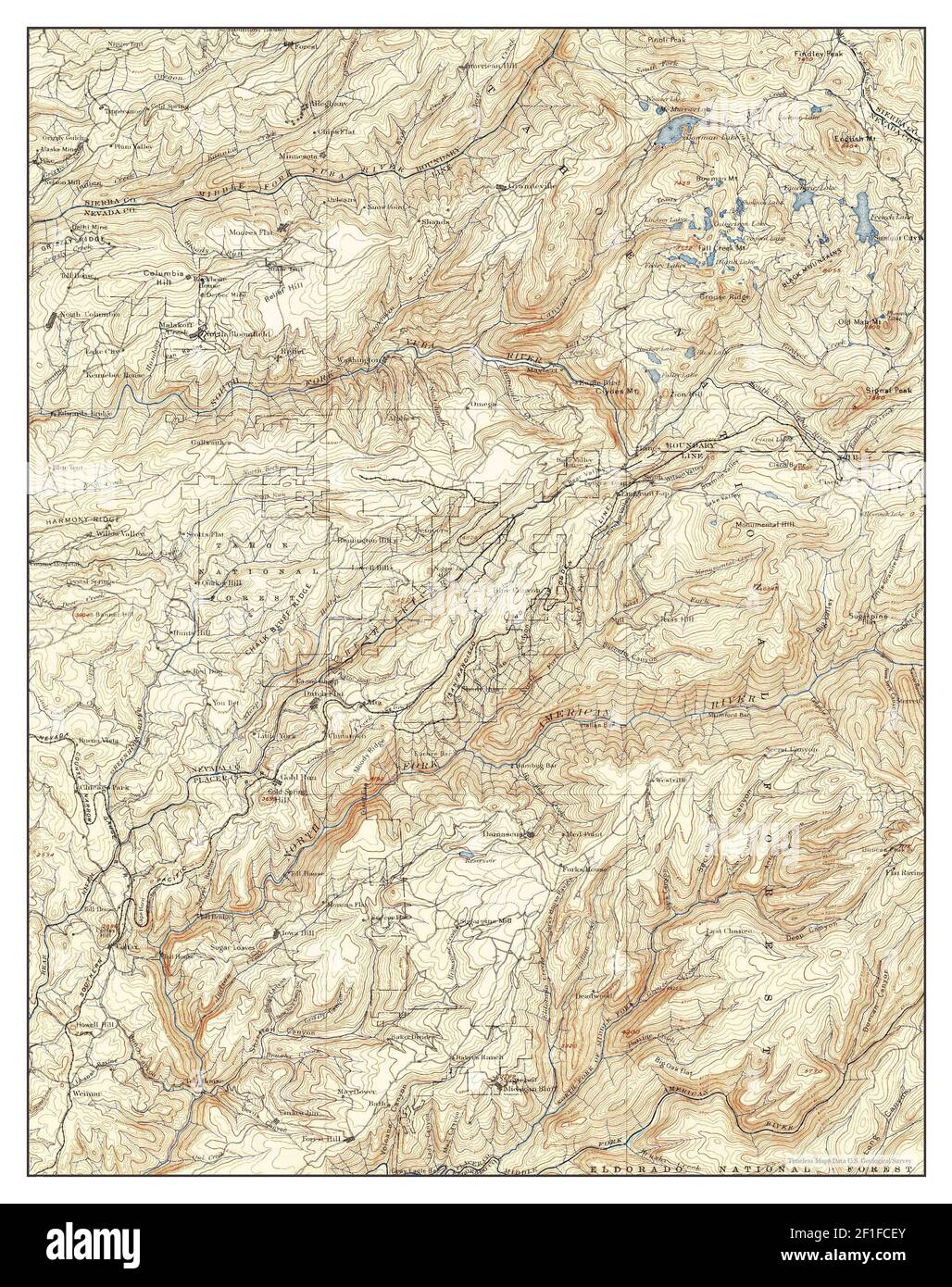 Colfax, California, map 1902, 1:125000, United States of America by ...